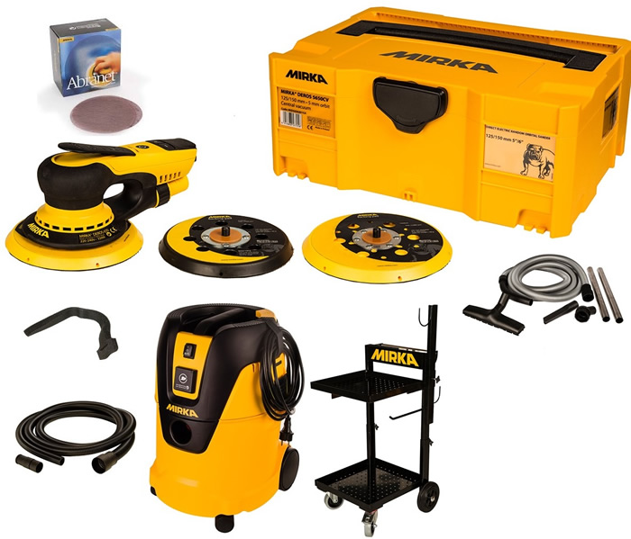 Ponceuse Mirka Deros Pack Super 1025L Ponceuse excentrique orbitale ...