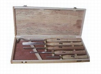 Coffret de 5 outils de tournage Elbe Outillage tournage bois Coffrets ...